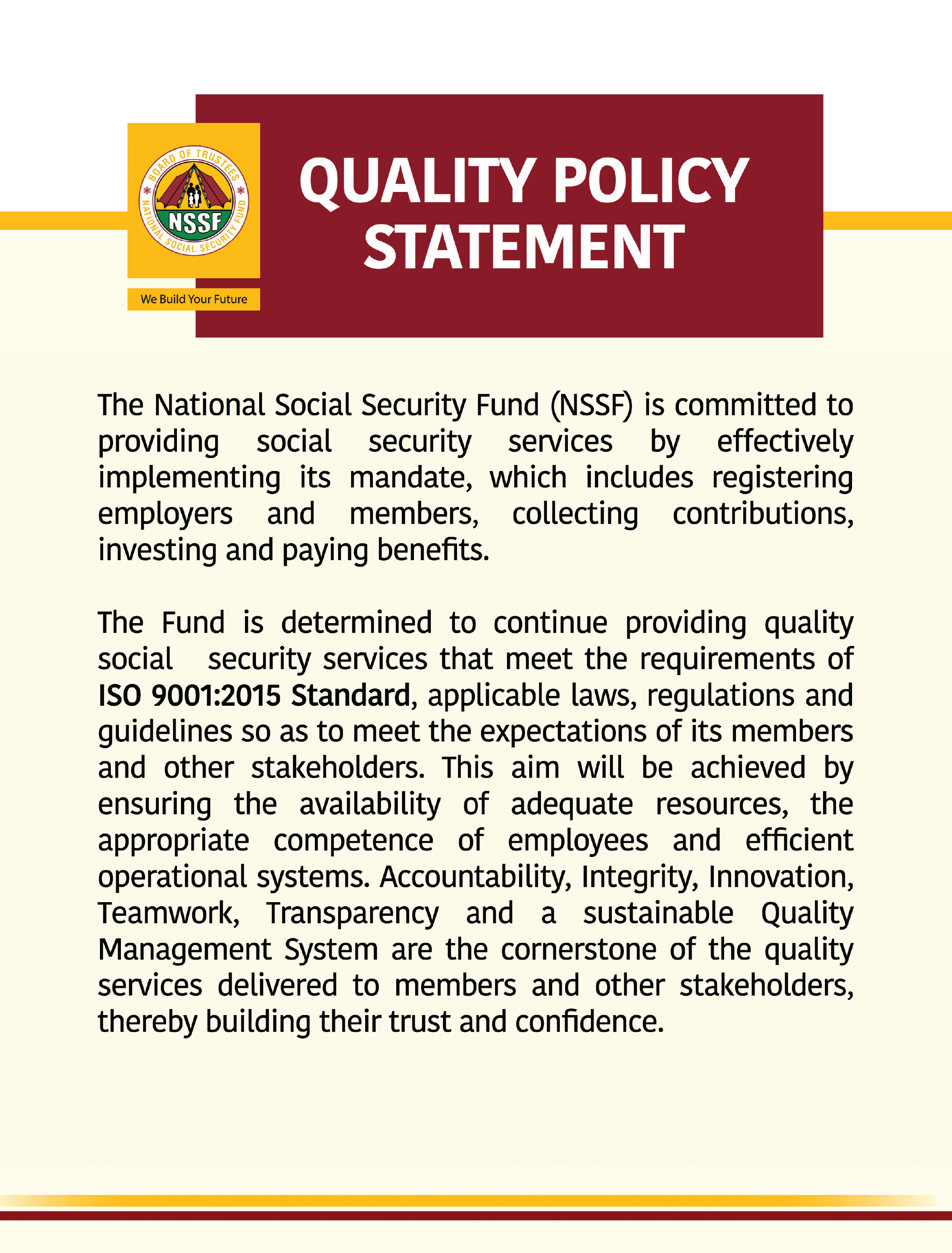 NSSF | News